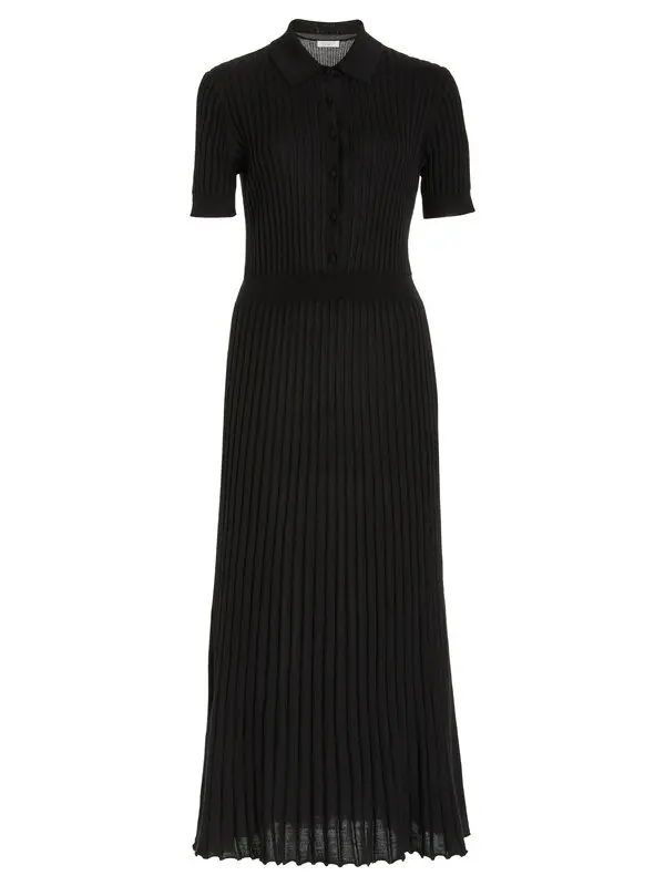 Gabriela Hearst Amor Knit Midi Dress - Black