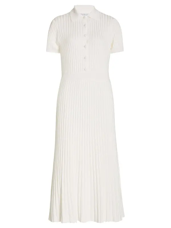 Gabriela Hearst Amor Knit Midi Dress In Cashmere Silk - Ivory