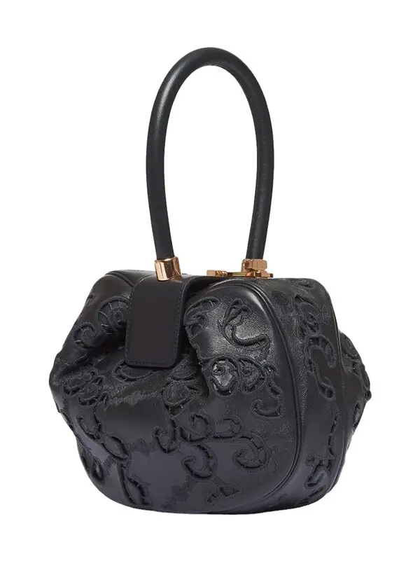 Gabriela Hearst Nina Lace Nappa Leather Bag - Black