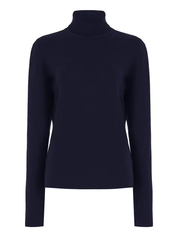 Gabriela Hearst May Knit Turtleneck - Dark Navy
