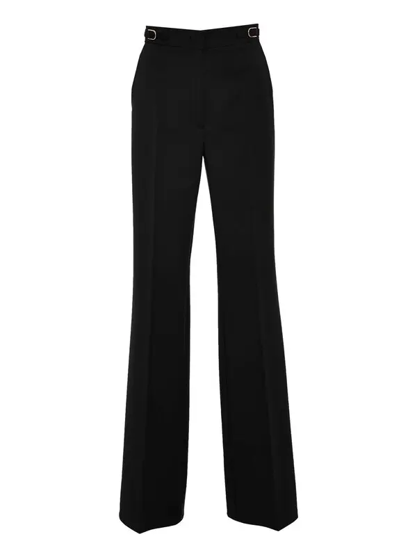 Gabriela Hearst Vesta Flare Pant In Sportswear Wool - Black