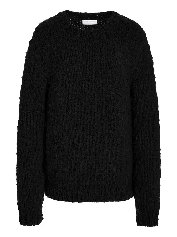 Gabriela Hearst Lawrence Knit Cashmere Sweater - Black