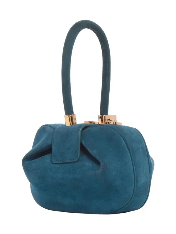 Gabriela Hearst Demi Pouch In Suede - Teal