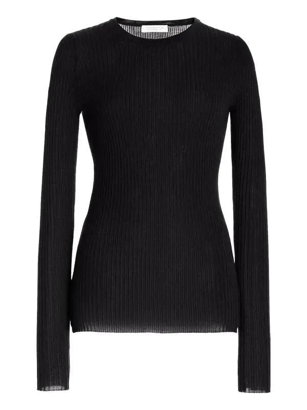 Gabriela Hearst Browning Crew Neck Sweater - Black