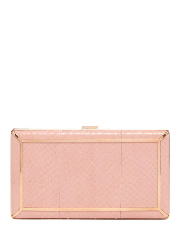 Gabriela Hearst Callas Clutch In Snakeskin - Pink