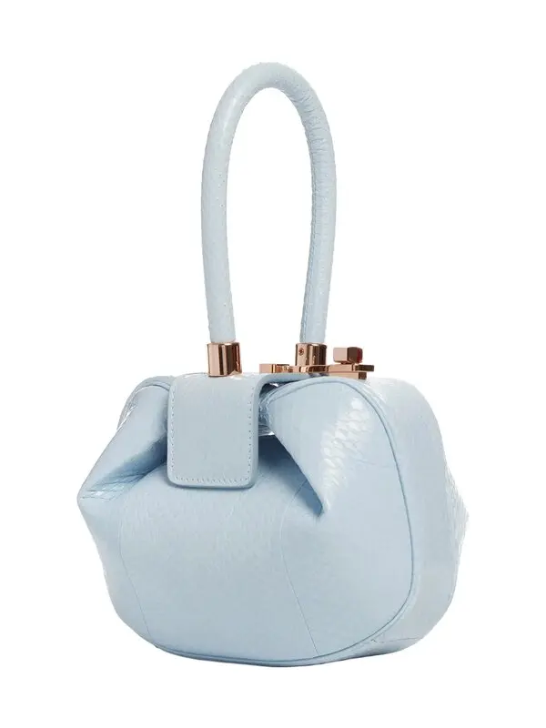Gabriela Hearst Demi Bag In Snakeskin - Light Blue