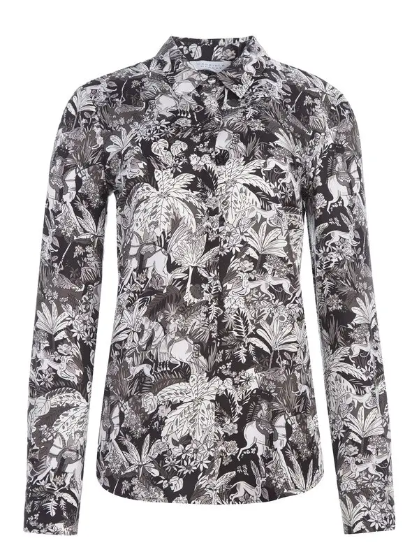 Gabriela Hearst Henri Printed Blouse - Grey Scale