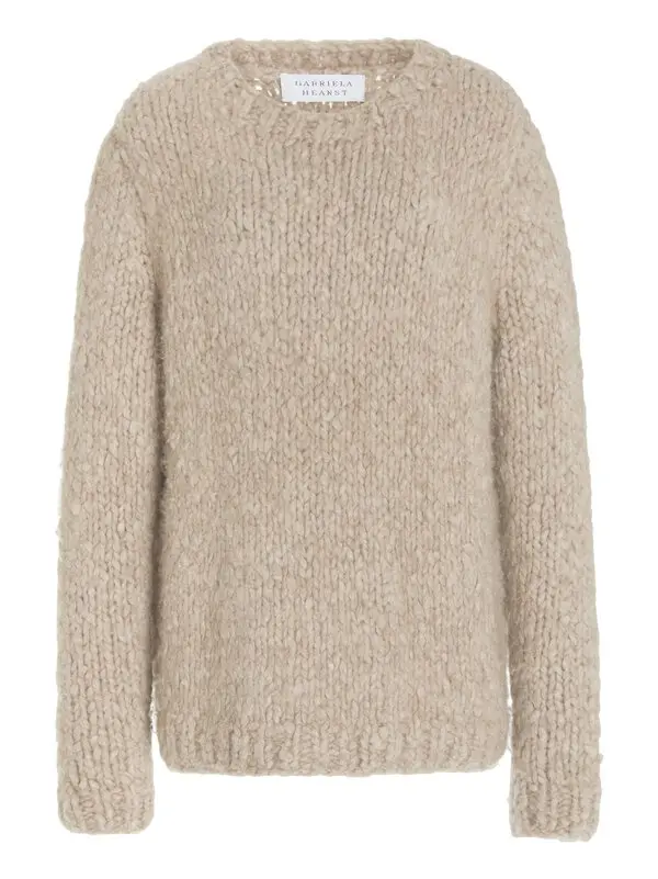 Gabriela Hearst Lawrence Knit Sweater - Oatmeal