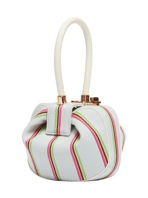 Gabriela Hearst Striped Demi Bag - Ivory