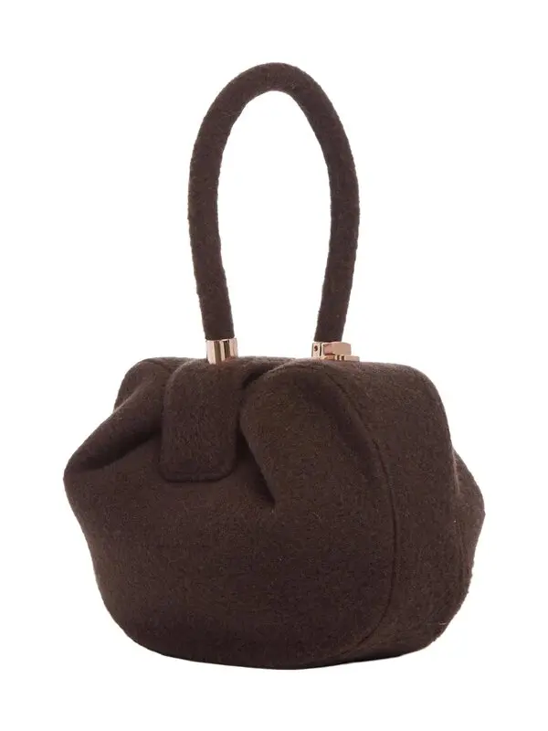 Gabriela Hearst Nina Bag In Cashmere Felt - Chocolate