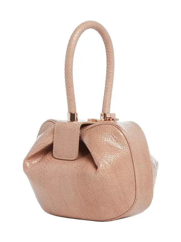 Gabriela Hearst Nina Bag In Snakeskin - Nude