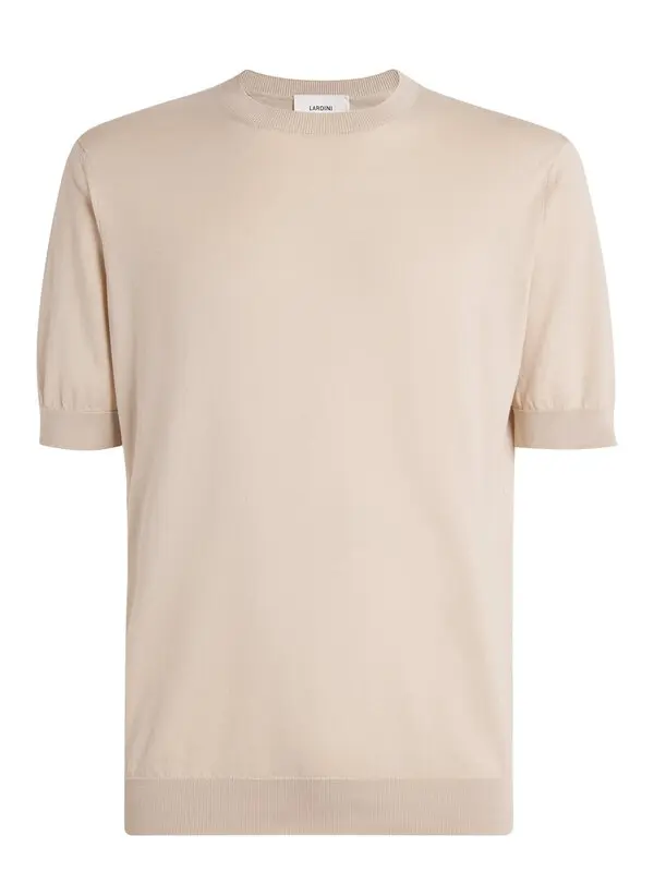LARDINI Cotton Jersey T-shirt - Ivory