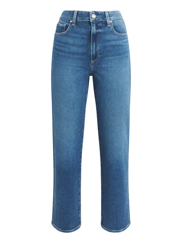 Paige Stevie Straight Ankle Jeans - Blue