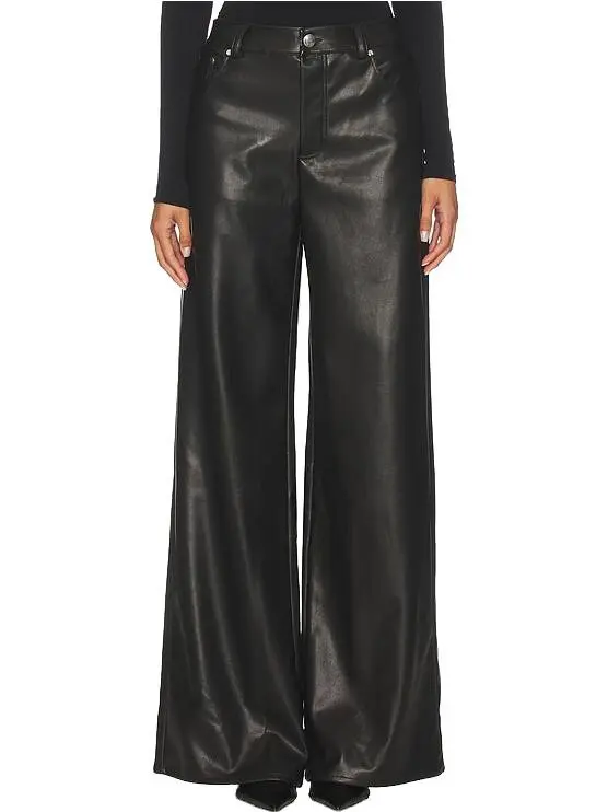 LOVERS AND FRIENDS Brooklyn Faux Leather Pant - Black