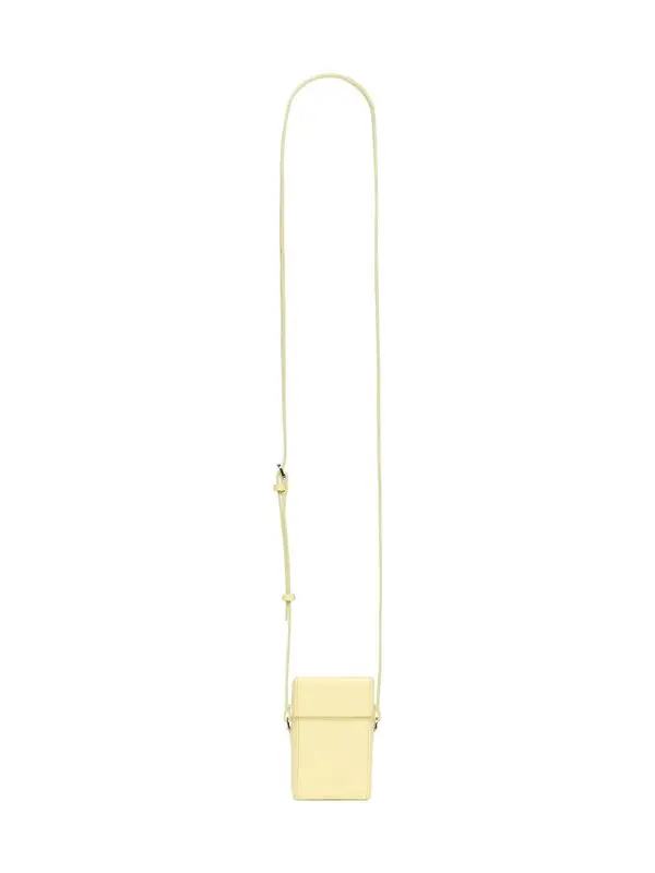 Helmut Lang Leather Mini Crossbody Bag - Limoncello