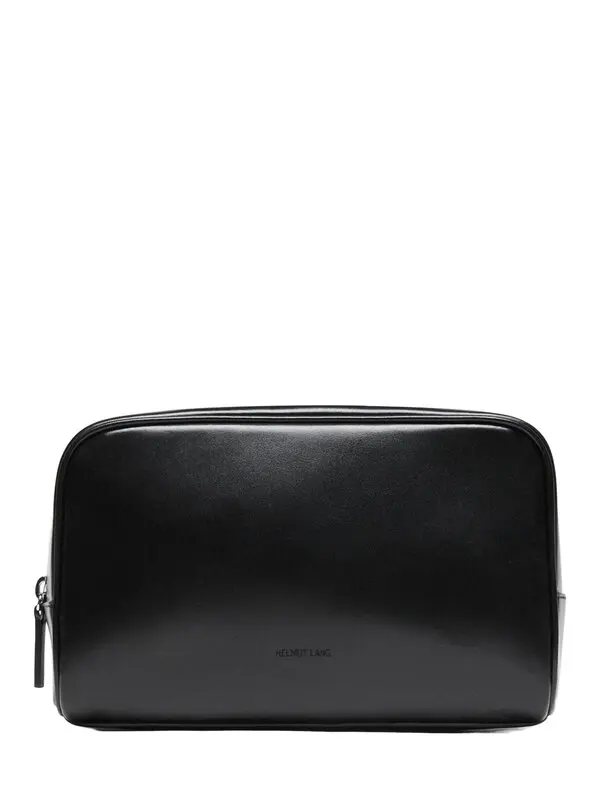 Helmut Lang Structured Leather Travel Case - Black
