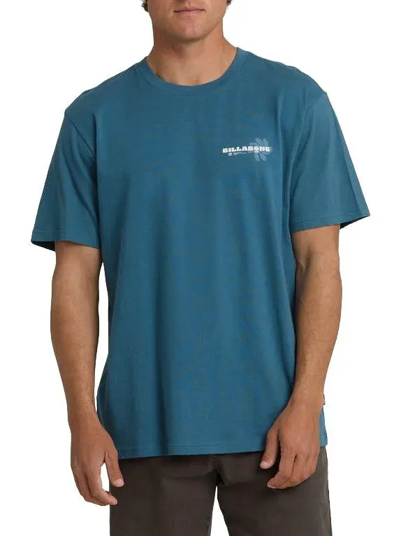BILLABONG Single Fin Graphic T-shirt - Real Teal