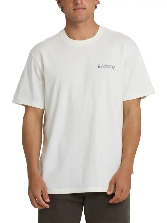BILLABONG L.a.g.o. Premium Cotton Graphic T-shirt - Off White