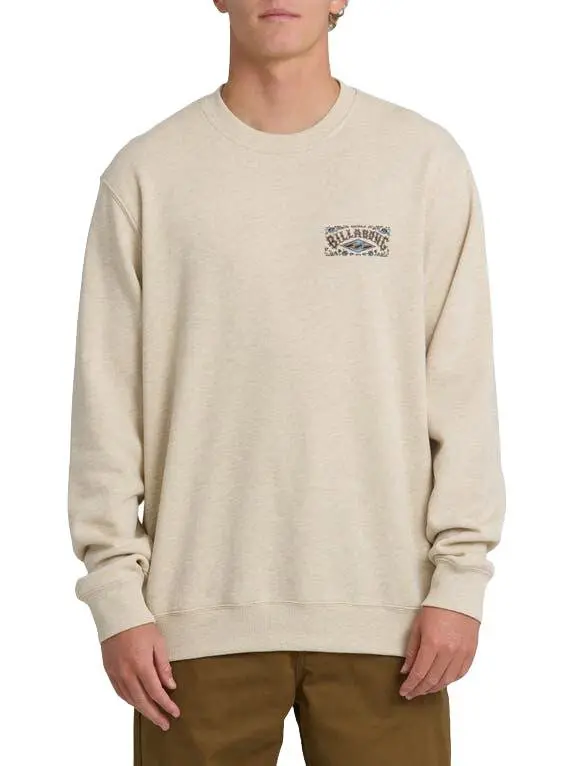 BILLABONG Graphic Sweatshirt - Oatmeal Heather