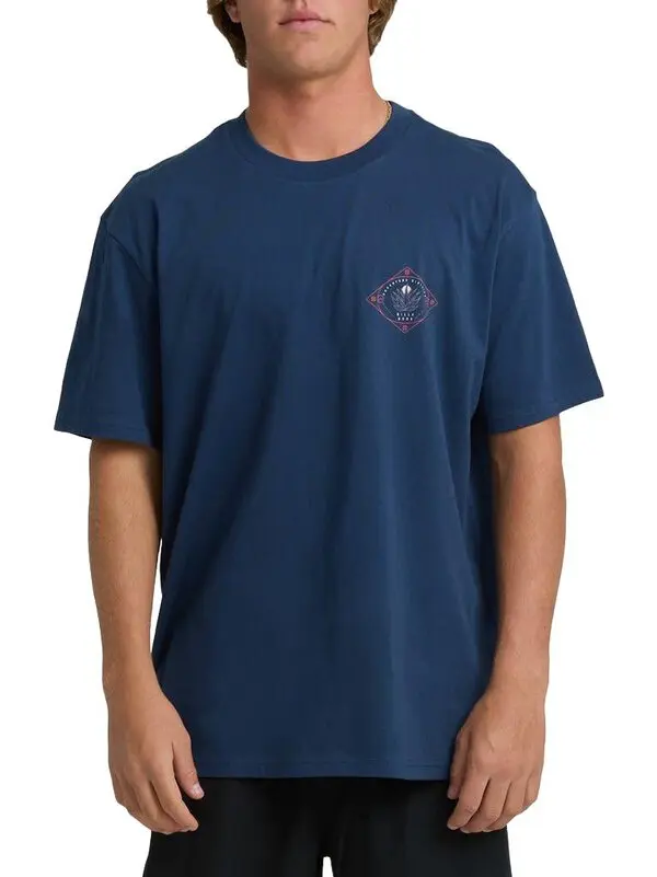 BILLABONG Agave Adventure Division Premium Cotton Graphic T-shirt - Dark Blue