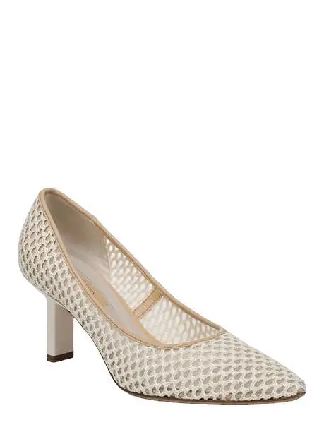 Franco Sarto Julissa Pointed Toe Pump - Off White Woven