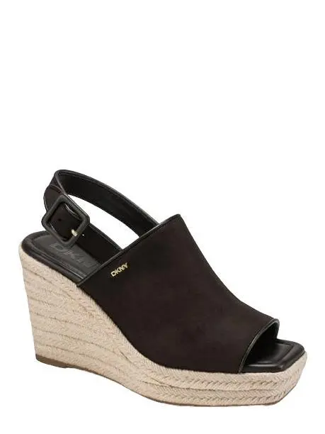 Dkny Coralyn Wedge Slingback Sandals - Brown