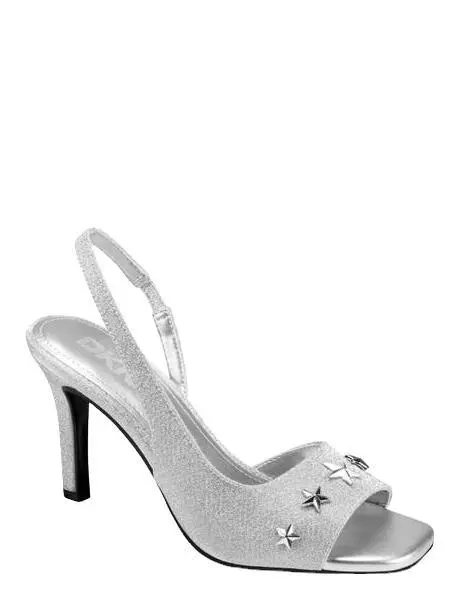 Dkny Star Accent Slingback Sandal - Silver