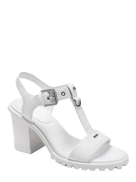 Dkny Ankle Strap Sandal - White