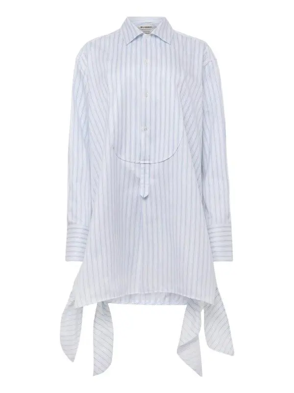 JW Anderson Side Knot Shirt Dress - Blue