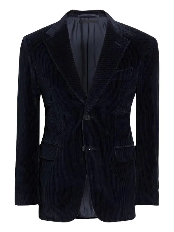 Dunhill Cottonblend Corduroy Blazer - Navy