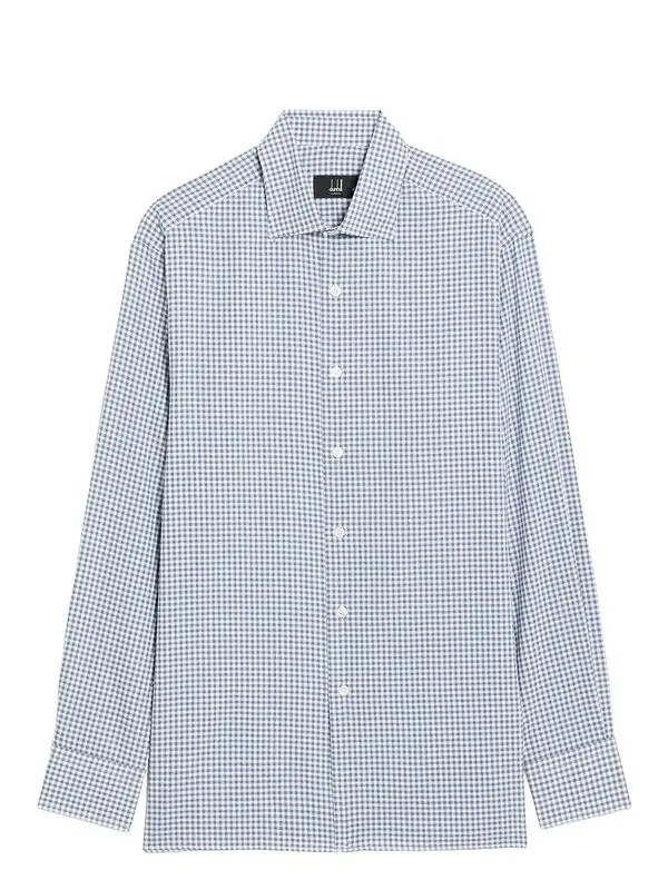 Dunhill Gingham Cottonpoplin Shirt - Light Blue