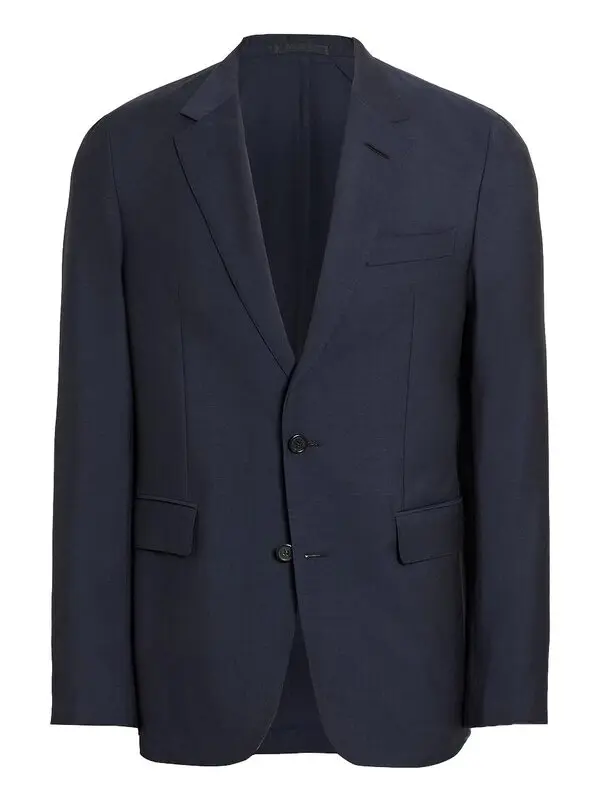 Dunhill Wool And Mohairblend Blazer - Midnight Blue