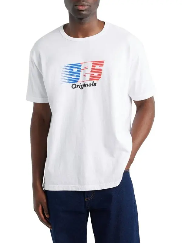 925 ORIGINALS Marathon Graphic Print T-shirt - White