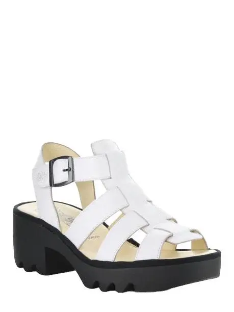 Fly London Terf Lug Sole Sandal - White