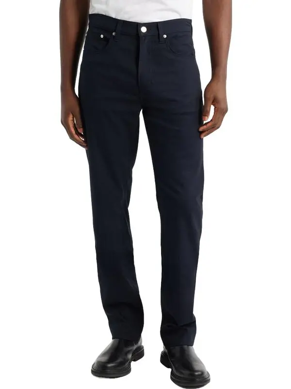 FRAME Modern Straight-leg Twill Pants - Dark Navy