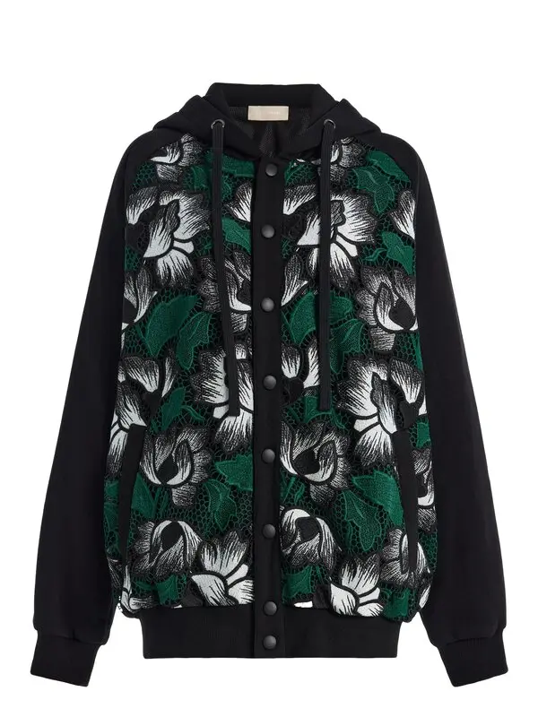 Elie Saab Macrame Bomber Jacket - Multi