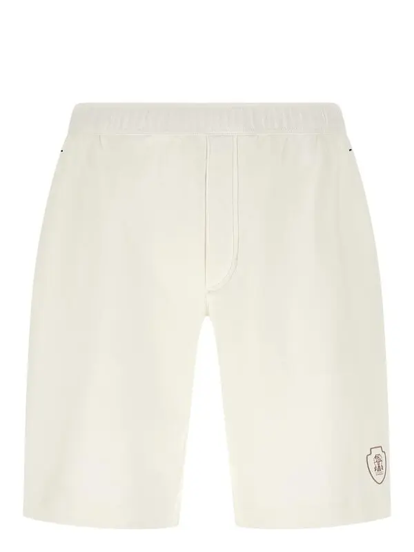 Brunello Cucinelli Cotton Interlock Bermuda Shorts - White