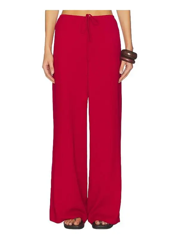 SOVERE / Aine Wide Leg Pants - Red