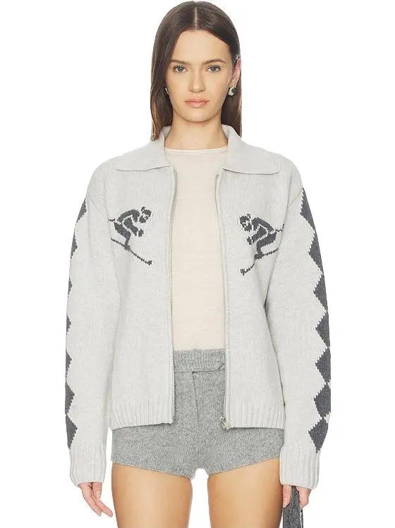 Rails Rhea Zip-up Sweater - Grey
