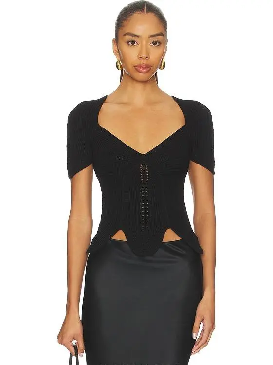 Cult Gaia Eliza Top - Black