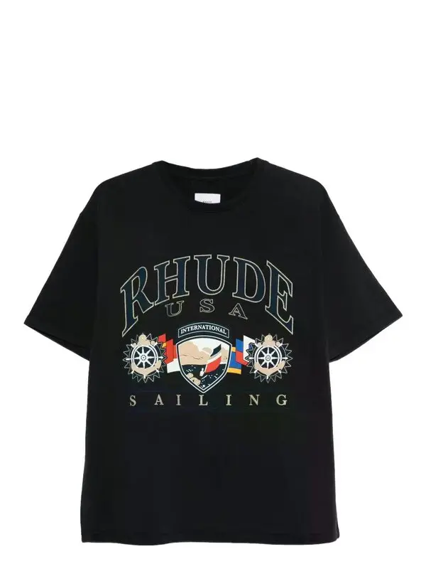 Rhude Sailing Icon T-shirt - Black