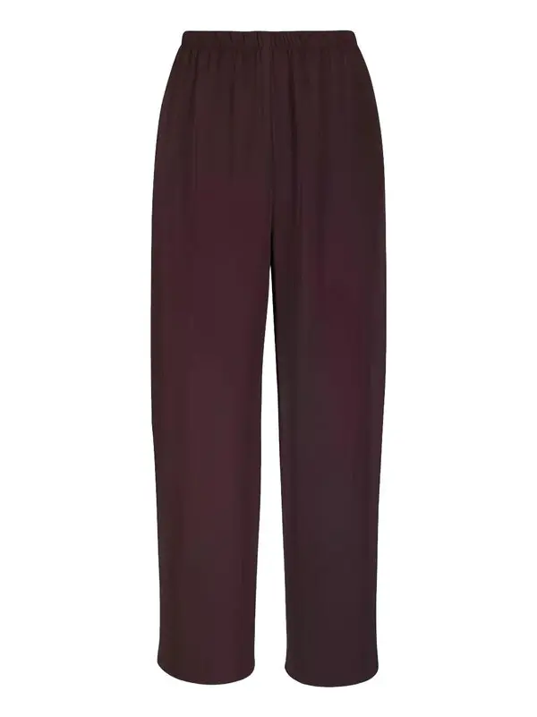 PETER COHEN Elasticated Cropped Trousers - Brown