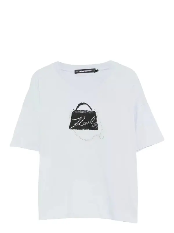 Karl Lagerfeld Graphic-print Short-sleeve T-shirt - Blue