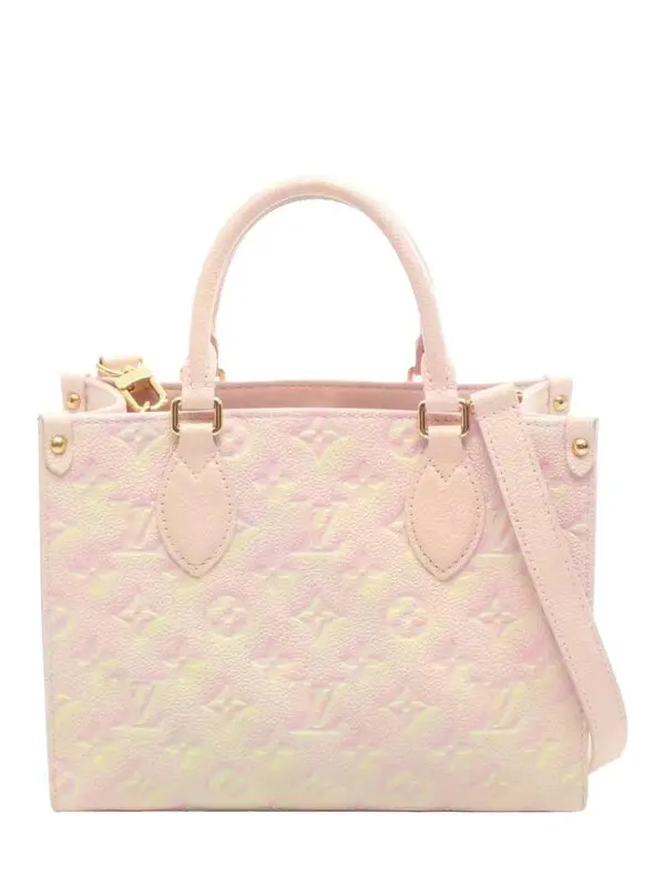 LOUIS VUITTON 2021-2025 Monogram Empreinte Summer Stardust Onthego Pm Satchel - Pink
