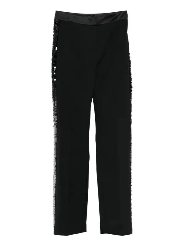 Karl Lagerfeld Degrade Straight Trousers - Black