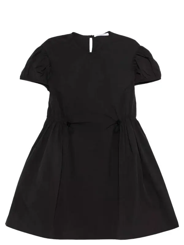 Cecilie Bahnsen Puff-sleeve Tie Dress - Black