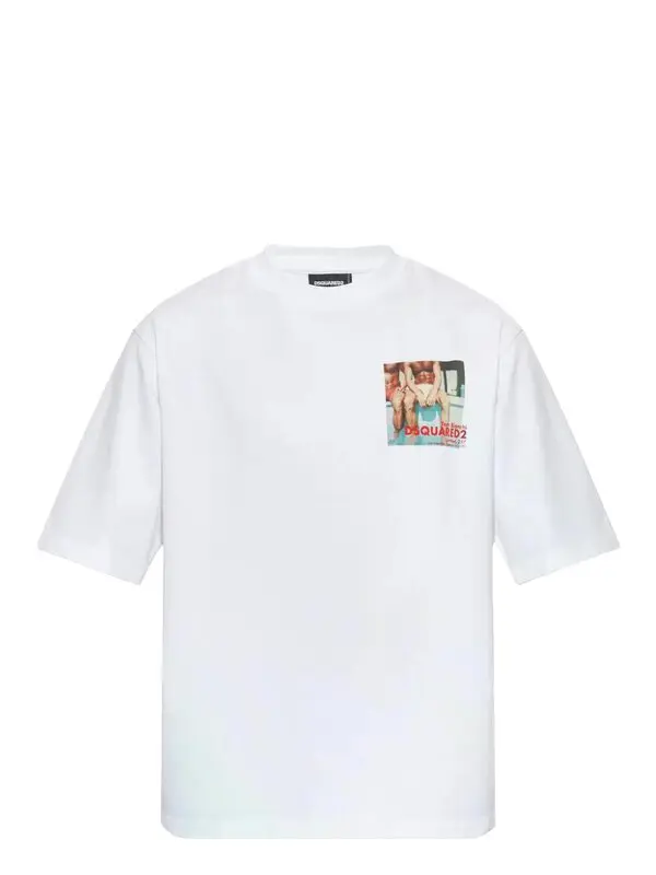 Dsquared2 Graphic T-shirt - White