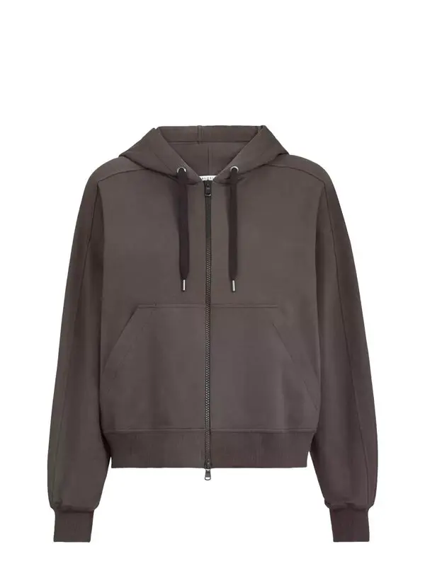 Brunello Cucinelli Hooded Zip-up - Brown
