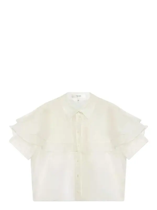 FRAME Ruffled Shirt - White