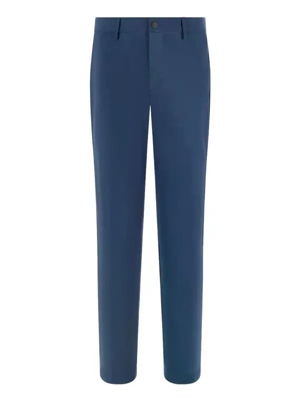 Boggi Milano Zip Stretch Tailored Trousers - Blue